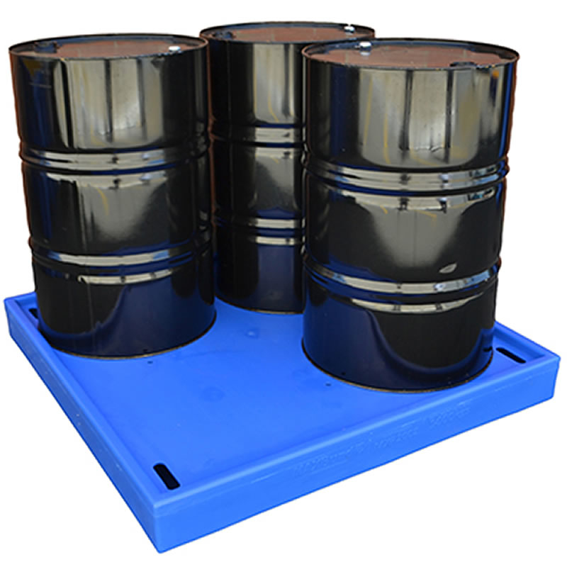 4 Drum Bunded Pallet for 4 x 205 Litre | Drum Bunded Pallet | Metal ...